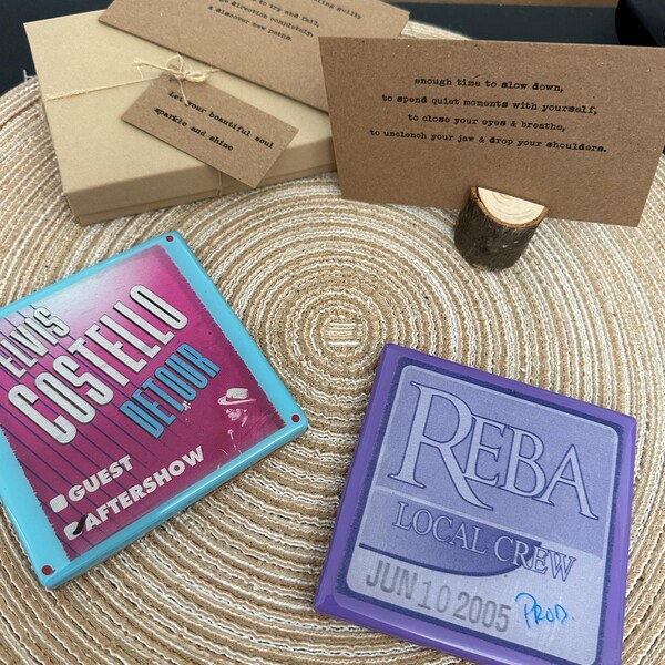 NEIL YOUNG Hand Painted Tile Coaster With Genuine Rare and Authentic ...