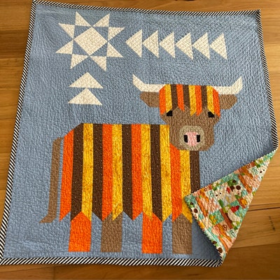 QUILT PATTERN Cattle Call a Highland Coo cow Quilt Pattern by Art East ...