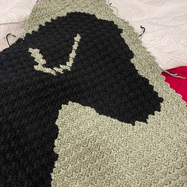 Draped in Dogs Afghan PDF DIGITAL DOWNLOAD Crochet Pattern, Giant ...
