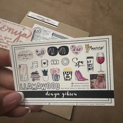 Custom Sticker Contact Cards for Planner Meet Ups & Events - Etsy