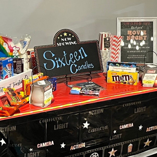 Movie Night Decorations, Movie Night Ideas, Family Activity | 1 ...