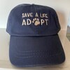 Save a Life Adopt Baseball Cap - Animal Adoption - Etsy