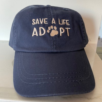 Save a Life Adopt Baseball Cap Animal Adoption - Etsy