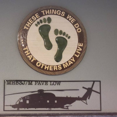 EAWS Wings enlisted Aviation Warfare Specialist Silhouette - Etsy