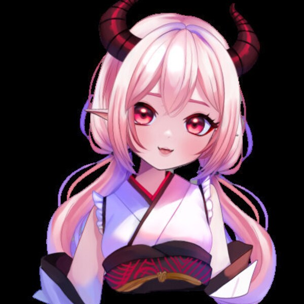Live2d Vtuber Model for Commercial Use! Oni the Succubus (ready to Use ...