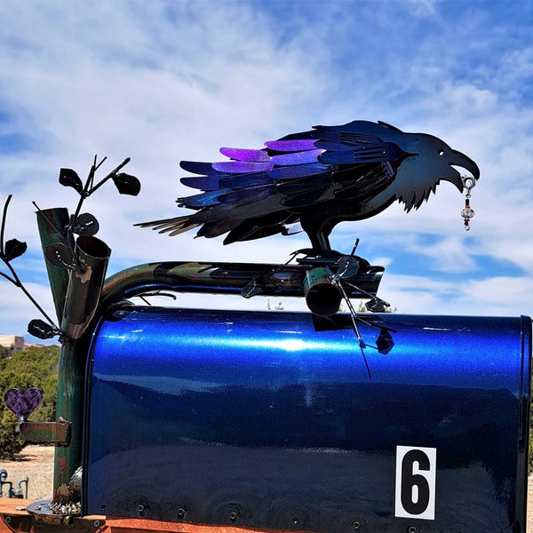 Free Shipping, Crow, Raven, Steel Sculpture, Raven Sculpture, Garden ...