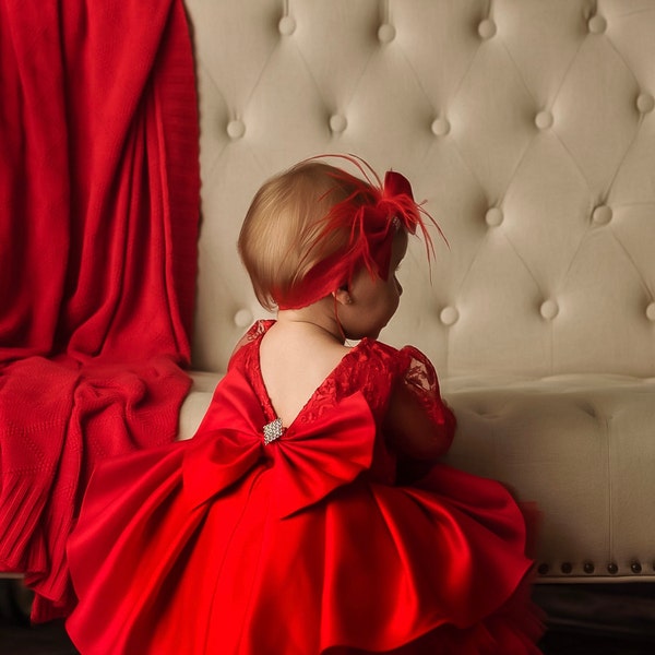 Cassandra Dress Lace Red. Red Baby Girl Dress. Red Baby Girl Clothes ...