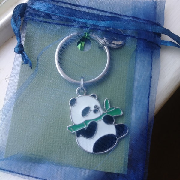 Panda Bear Ring/ Keychain / Zipper Pull - Panda Gift - Panda Lover ...