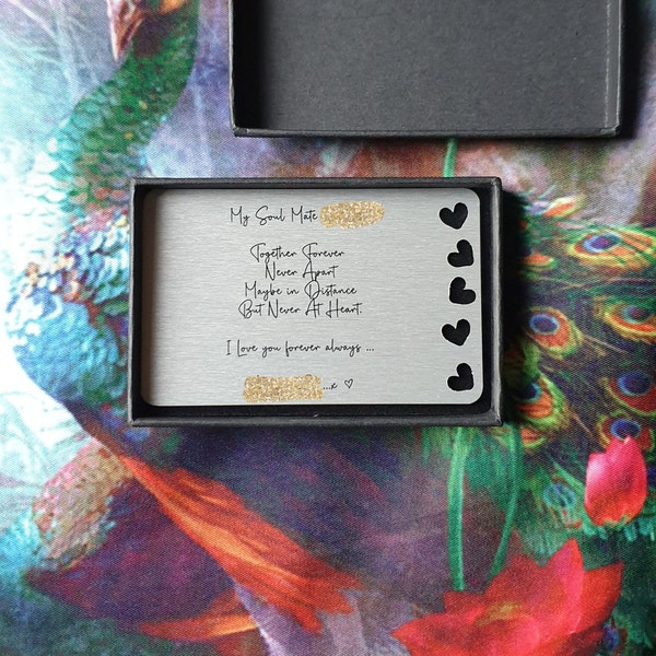 Personalised Sentimental Keepsake Wallet Card - Handwriting Font Style ...