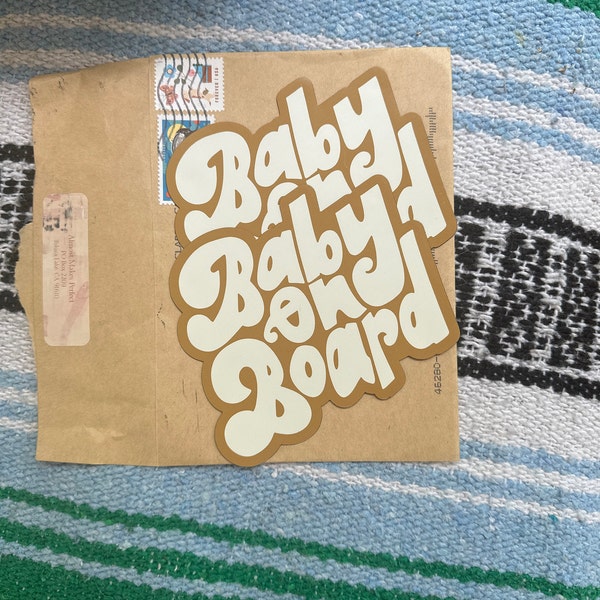 Baby on Board Car Magnet - Etsy