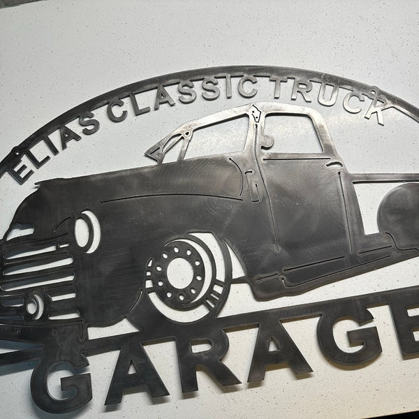 Classic Truck Garage Metal Art Sign 1947 1948 1948 1949 1950 1951 1952 ...