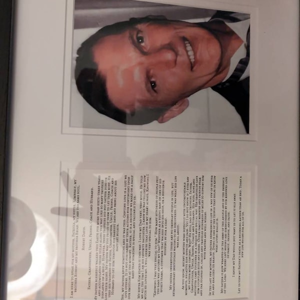 Sympathy Gift, Obituary Frame, Custom Sympathy Gift, Remembrance Gift ...