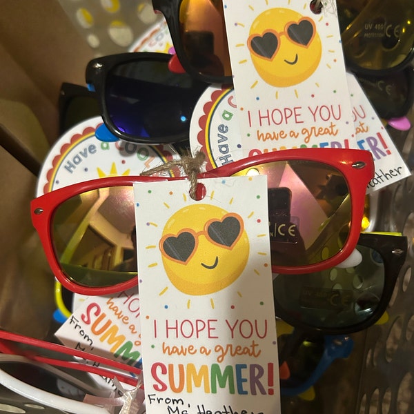 I Hope You Have A Great Summer Printable Gift Tag Template Last Day of ...