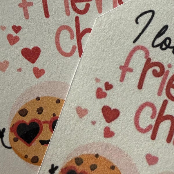 Valentine's Day Cookie Tags EDITABLE Friend Chip Valentine Favor Tags ...