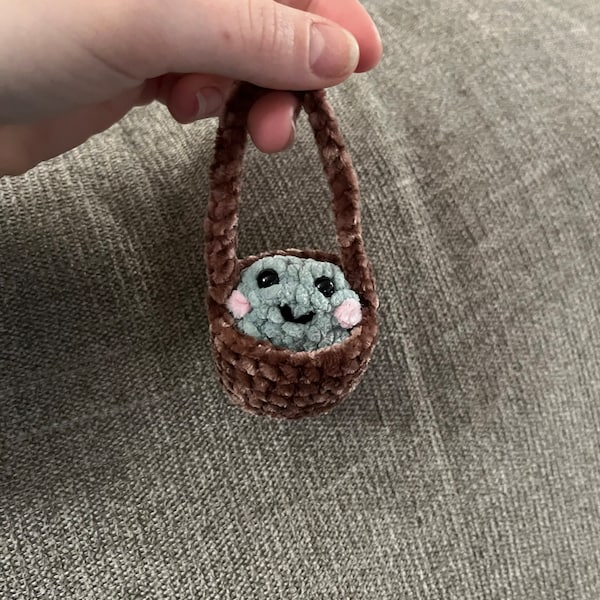 No-sew Crochet Frog in a Basket 2-in-1 PDF PATTERN Car Hanger Chunky Frog Pattern - Etsy