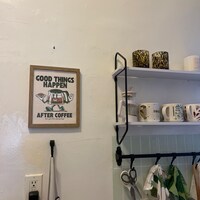 Good Things Happen After Coffee-digital Prints-retro Art Quote-office A ...