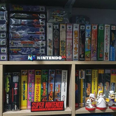 Super Nintendo Logo Fridge Magnet/shelf Display Retro 80s Video Games ...