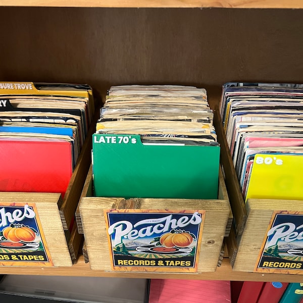 PEACHES RECORDS & TAPES Logo With Adhesive Back (small) - Etsy