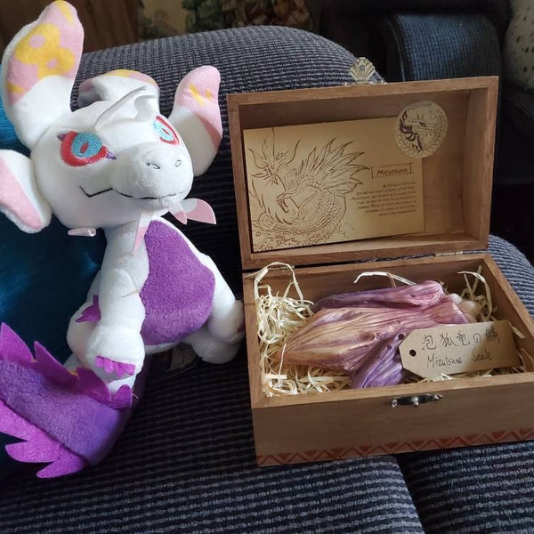 MONSTER HUNTER Mizutsune Inspired Scale Replica With Wooden Box | MH ...