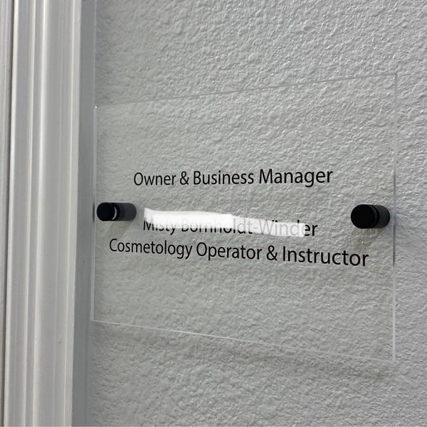 Logo Acrylic Sign, Custom Business Acrylic Logo Sign, Office Wall Decor ...