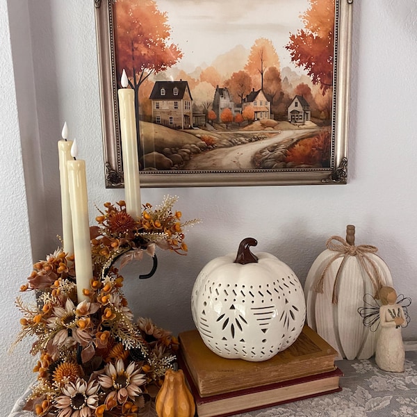 Autumn Home Decor, Seasonal Wall Art, Countryside Art, Art for Living ...