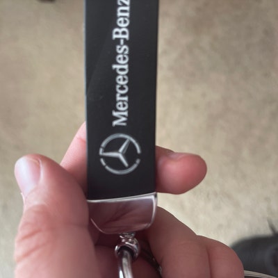 Mercedes Benz Luxury Leather Keychain Keyring Mercedes Benz Logo Great ...