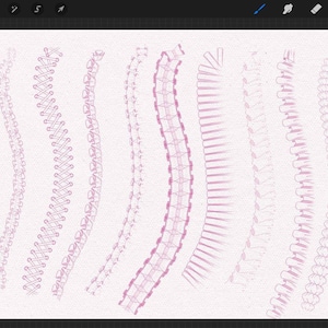 Procreate Ruffles Brushes. Procreate Folds Brushes. Procreate Fashion ...