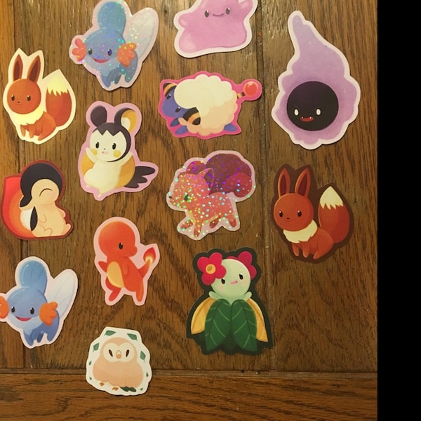 Choose Your Own Pokemon Sticker Team! - Etsy