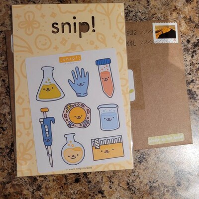 Science Lab Sticker Sheet Paper Stickers for Journal - Etsy