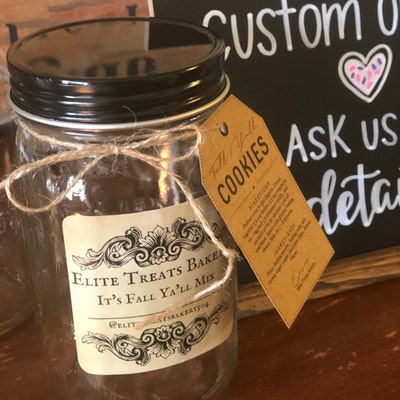 Cookie Mix in a Jar Gift Tag Template Instructions - Etsy