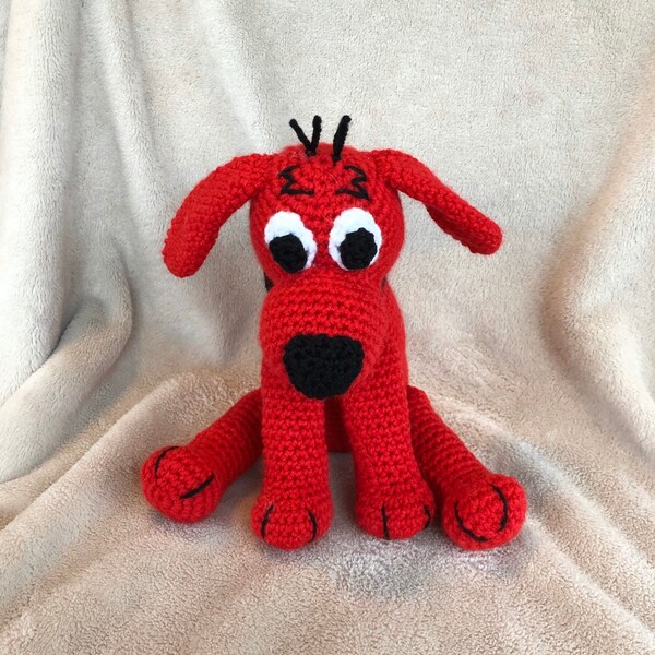 PDF PATTERN: Big Red Dog Crochet Pattern - Etsy