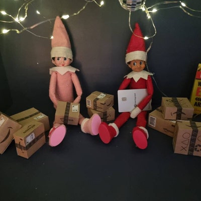 Christmas Elf Sized Elfazon Boxes amazon Elf Prop Idea Digital Download ...