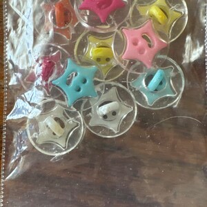 10 Count Small White Star Buttons, 13 Mm B8 - Etsy