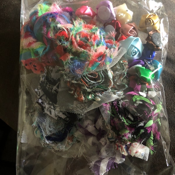 10 Yards Pastel Colors Theme FOE Spring Grab Bag Solid Elastic 5/8 FOE ...