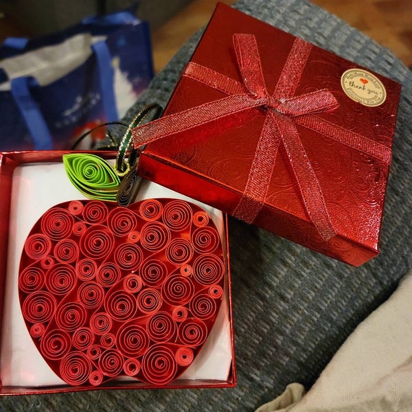 Quilling Ornaments- Quilling Art Handmade Ornaments - Teachers Gift ...