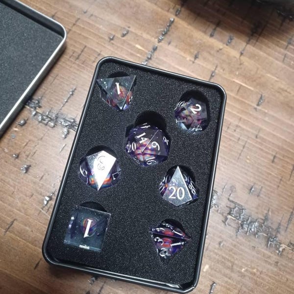 Galaxy Dice, Planet Dice, Astronomy, Dnd Dice Set, Space Themed Dice ...