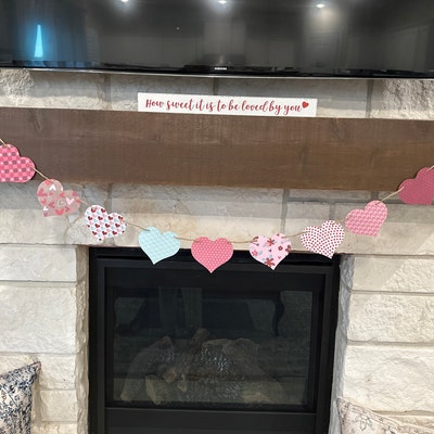 Valentine Banner,rustic Valentine Banner,valentine Decor,valentine ...
