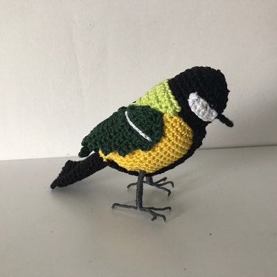 Crochet Realistic Bird Titmouse PATTERN in English Tutorial PDF DIY ...