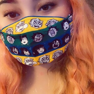 Cosplay Anime Cotton Face Mask Face Covering Reusable Mask - Etsy