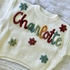 Personalized Baby Sweater, Rainbow Baby, Baby Name Sweater, Rainbow ...