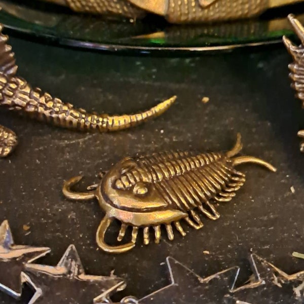 Pair of Vintage Style Solid Brass Copper Cricket Insect Statues ...