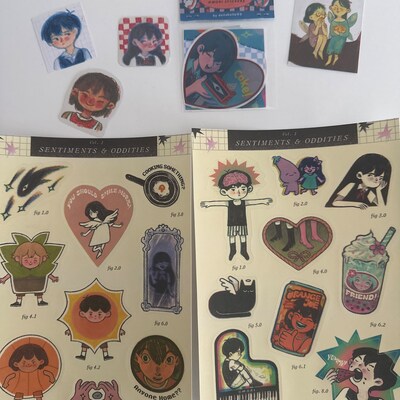 Sunny & Kel OMORI Greeting Card Print customisable Text Greeting Card ...