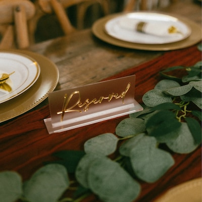 Modern Golden Table Numbers, Table Numbers With Stands, Wedding Table ...