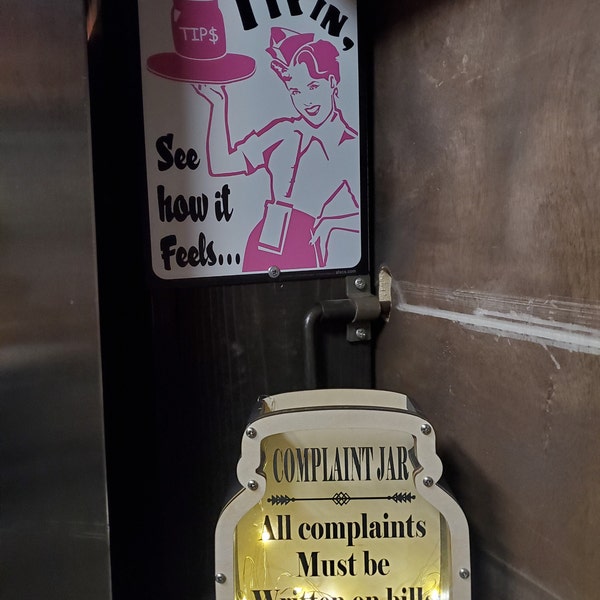 Tip Jar Complaint Jar Sarcastic Funny Wood Bank Tip Box - Etsy