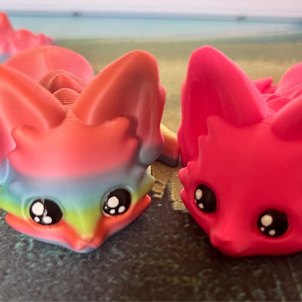 Articulated Rose Turtle Multicolor, Cute 3D Printed Turtle Toy, Cute ...