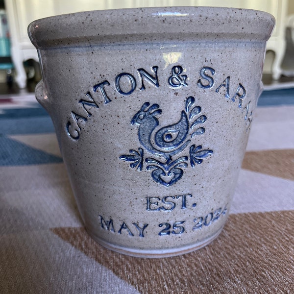 Personalized Stoneware Crock - Etsy