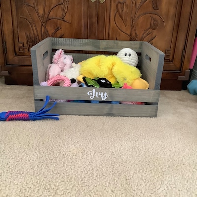 Small Dog Toy Box Toy Crate Pet Storage Pet Toy Crate - Etsy