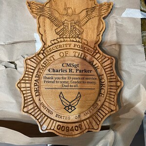 Handcrafted Air Force Skill Level Badge Shadow Box-air Force Shadowbox ...