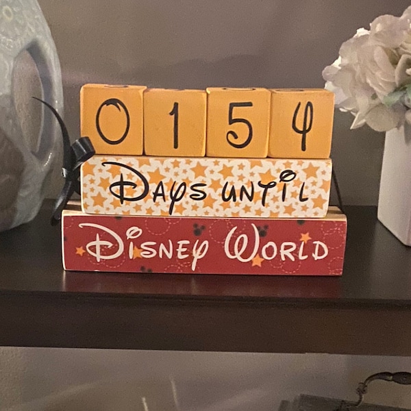 Disney Countdown, Disney World Countdown, Disneyland, Countdown Blocks ...