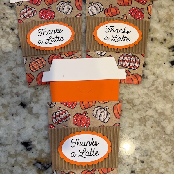 Coffee Gift Card Holder, Fall Thank You Gift, Halloween Gift Card ...